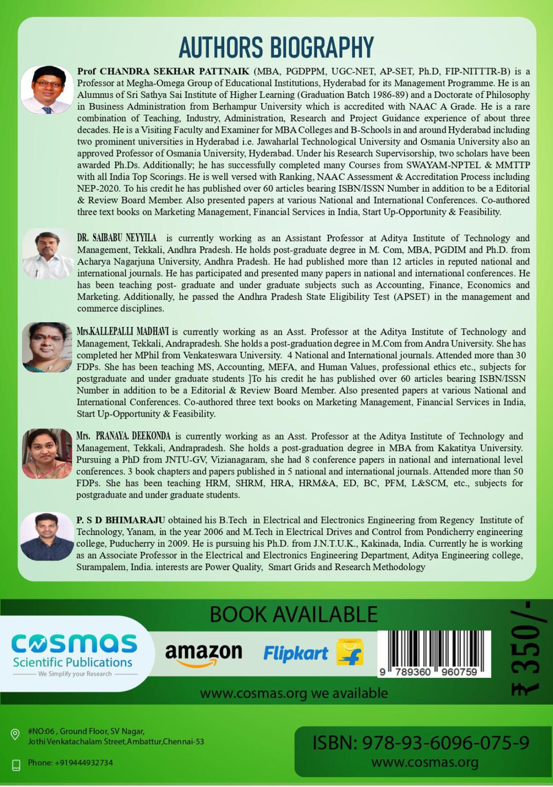 RESEARCH METHODOLOGY – COSMAS Scientific Publications